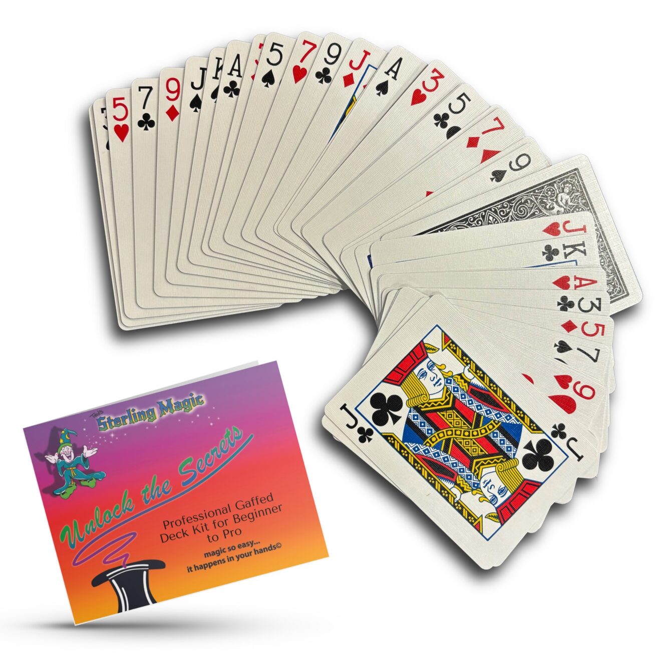 Bicycle Rider Back Invisible Deck - Sterling Magic Coins