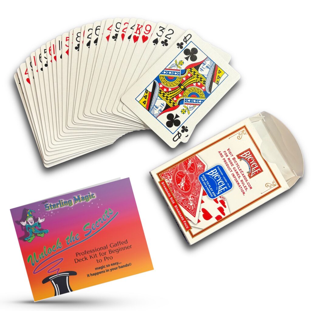 Bicycle Rider Back Mirage Deck - Sterling Magic Coins